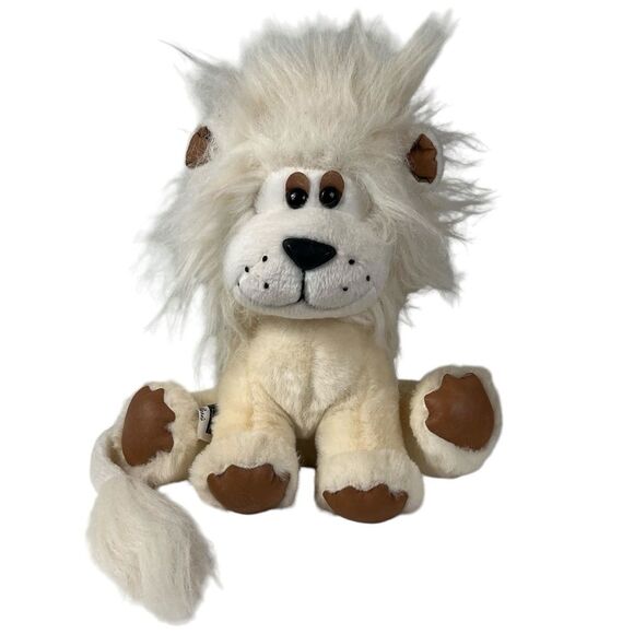 Ajena Paris | Toys | Vintage Ajena Paris White Lion Plush Stuffed ...